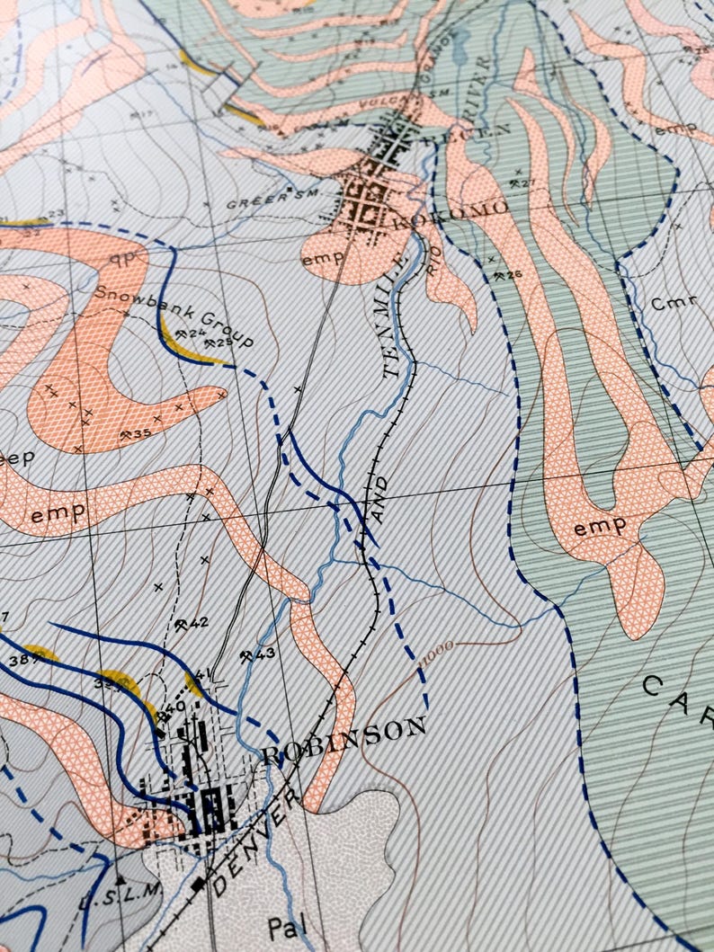 Antique Tenmile District, Colorado 1897 US Geological Survey ...