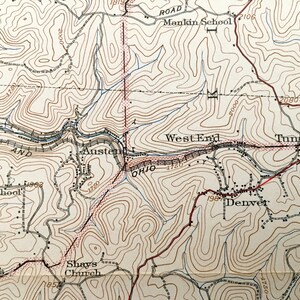 Antique Thornton, West Virginia 1926 US Geological Survey Topographic ...