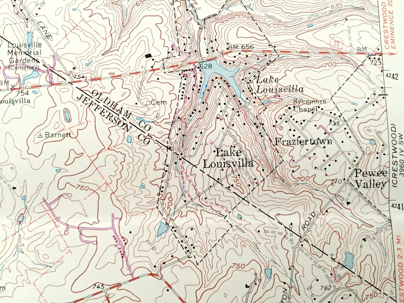 Antique Anchorage Kentucky 1965 US Geological Survey - Etsy