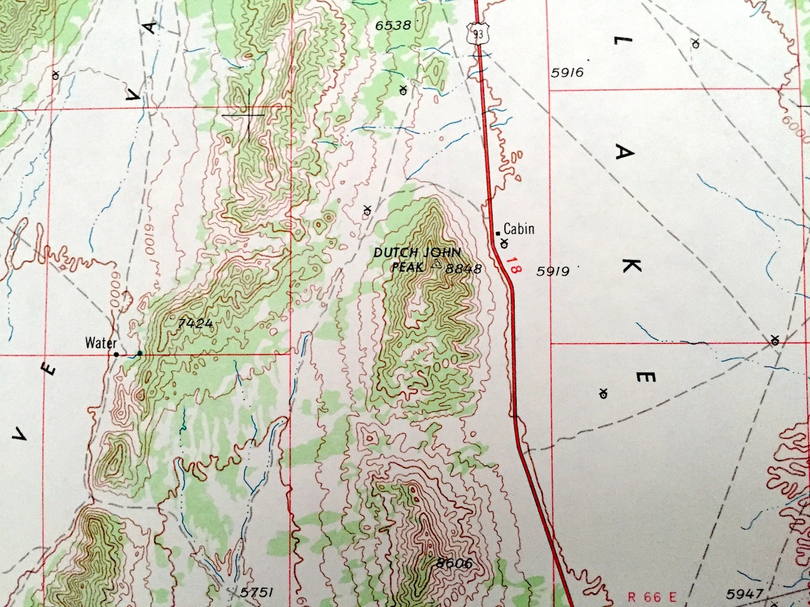 Antique Lund, Nevada 1956 US Geological Survey Topographic Map – Pioche ...