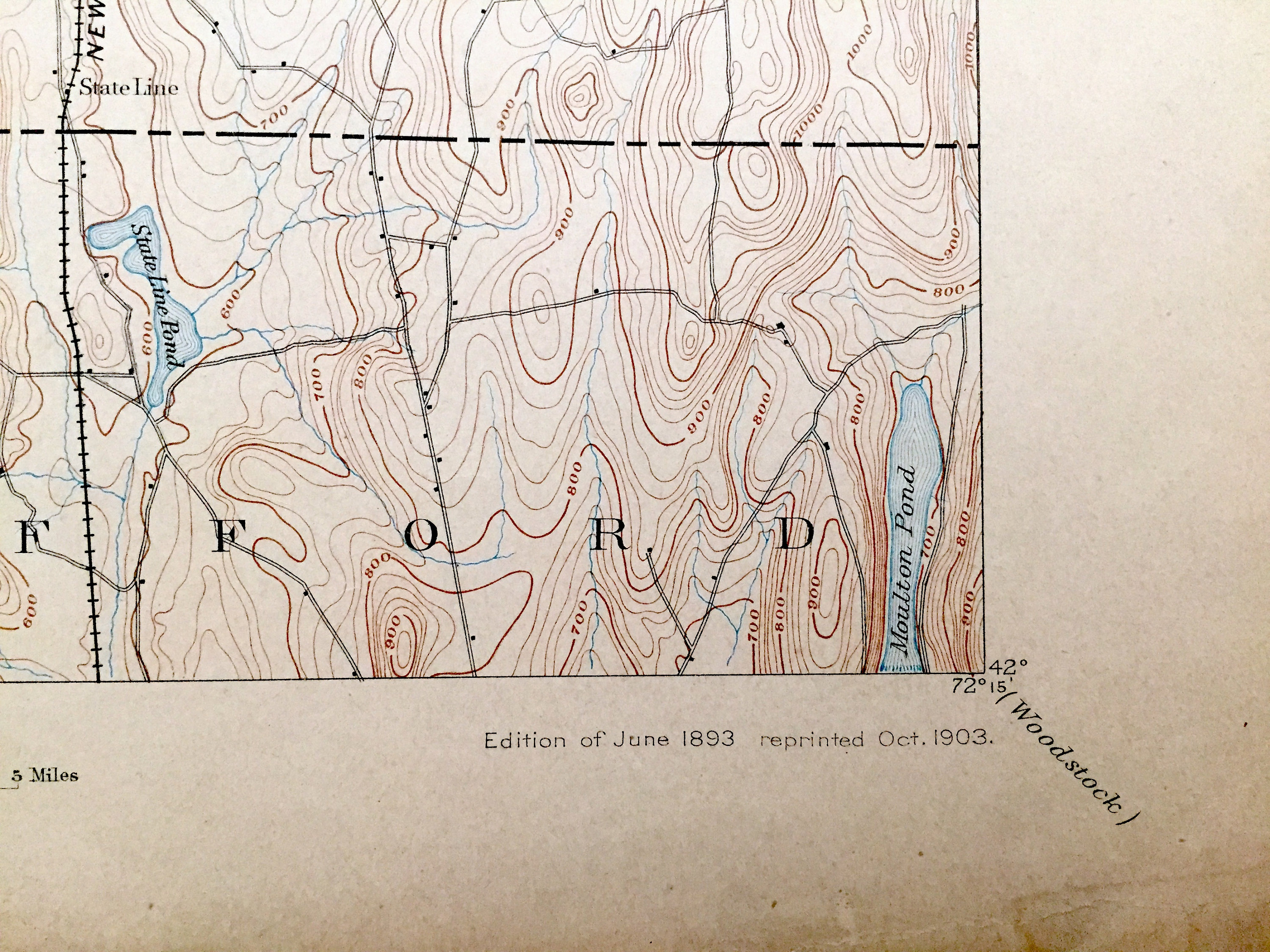 Antique Palmer, Massachusetts 1893 US Geological Survey Topographic Map ...