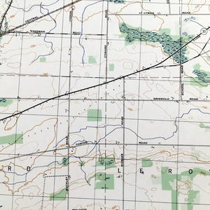 Antique Byron, New York 1944 US Geological Survey Topographic Map ...