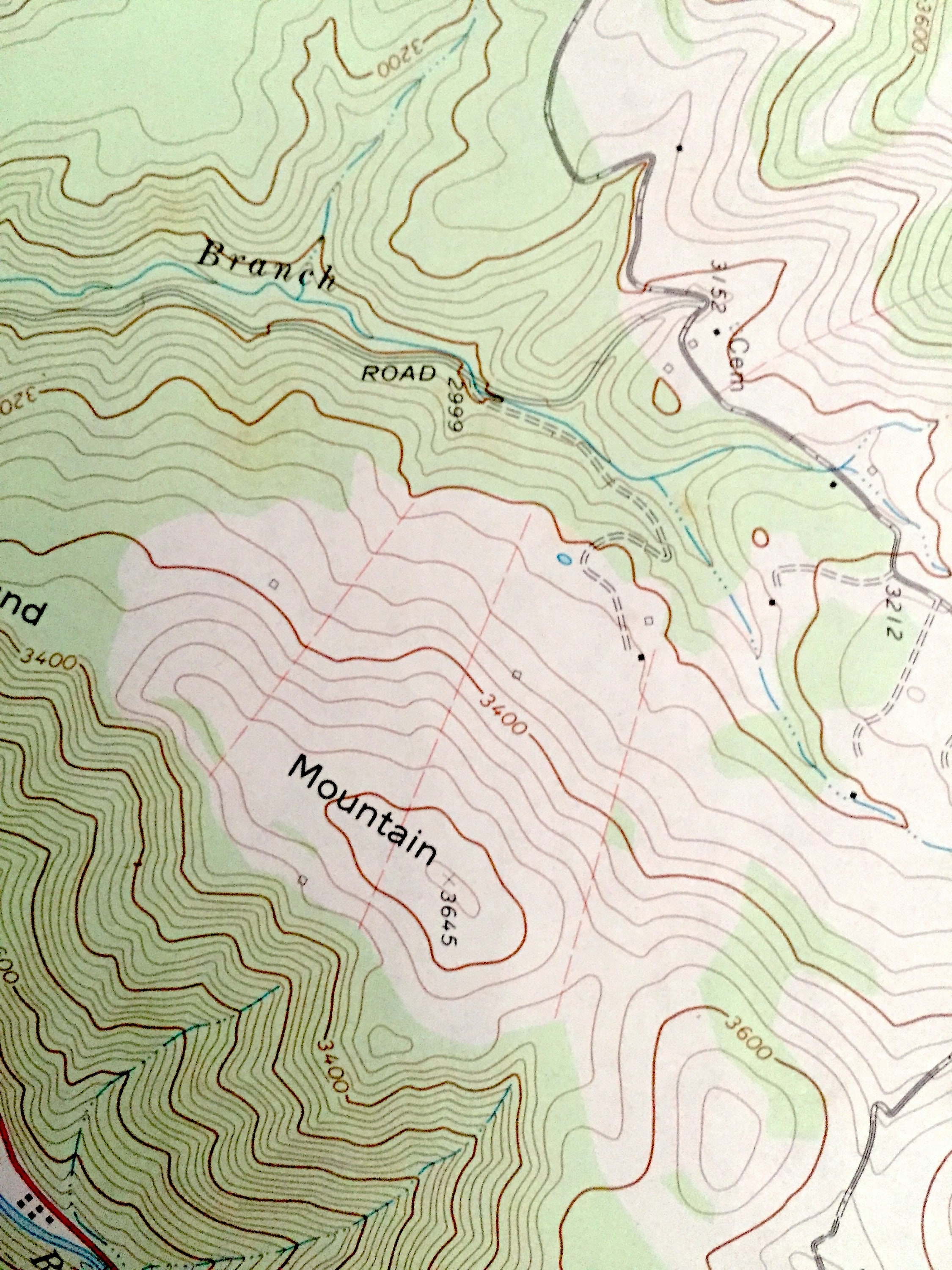 Antique Spruce Knob, West Virginia 1970 US Geological Survey ...