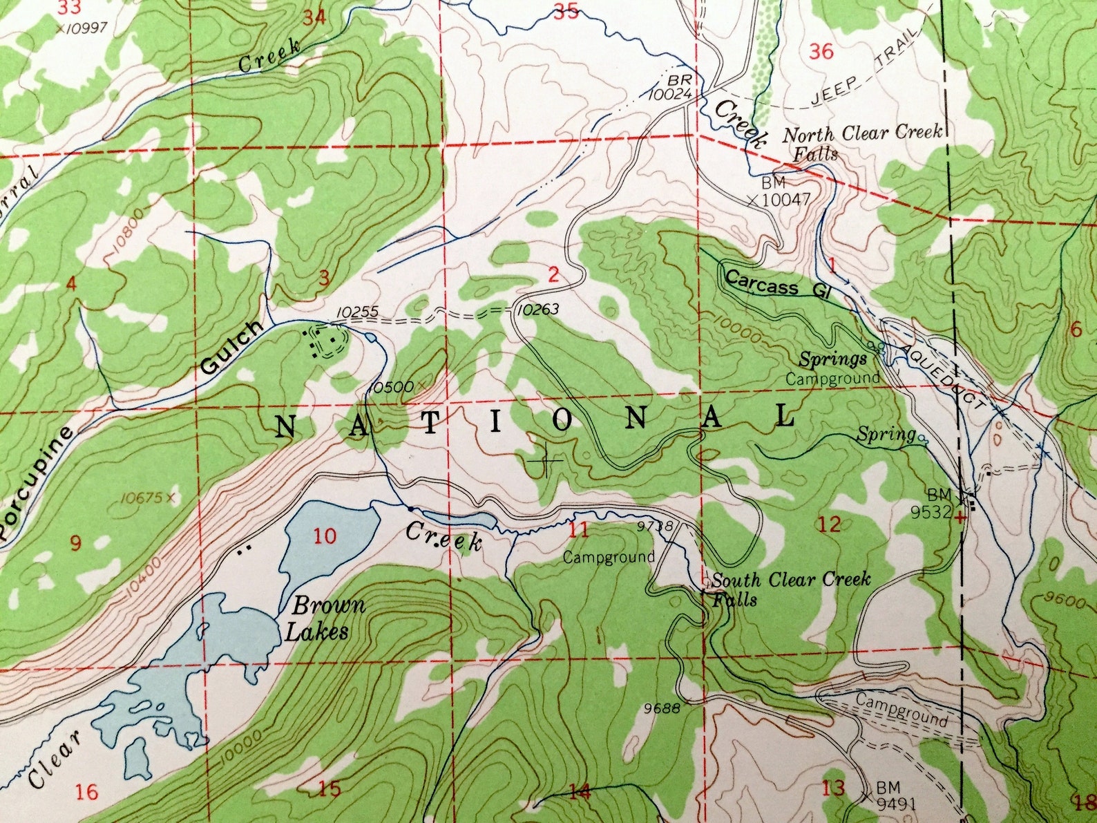 Antique Bristol Head, Colorado 1959 US Geological Survey Topographic ...