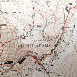 Antique North Adams, Massachusetts 1948 US Geological Survey ...