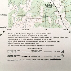 Antique Ladysmith, Virginia 1942 US Army Topographic Map — Spotsylvania ...