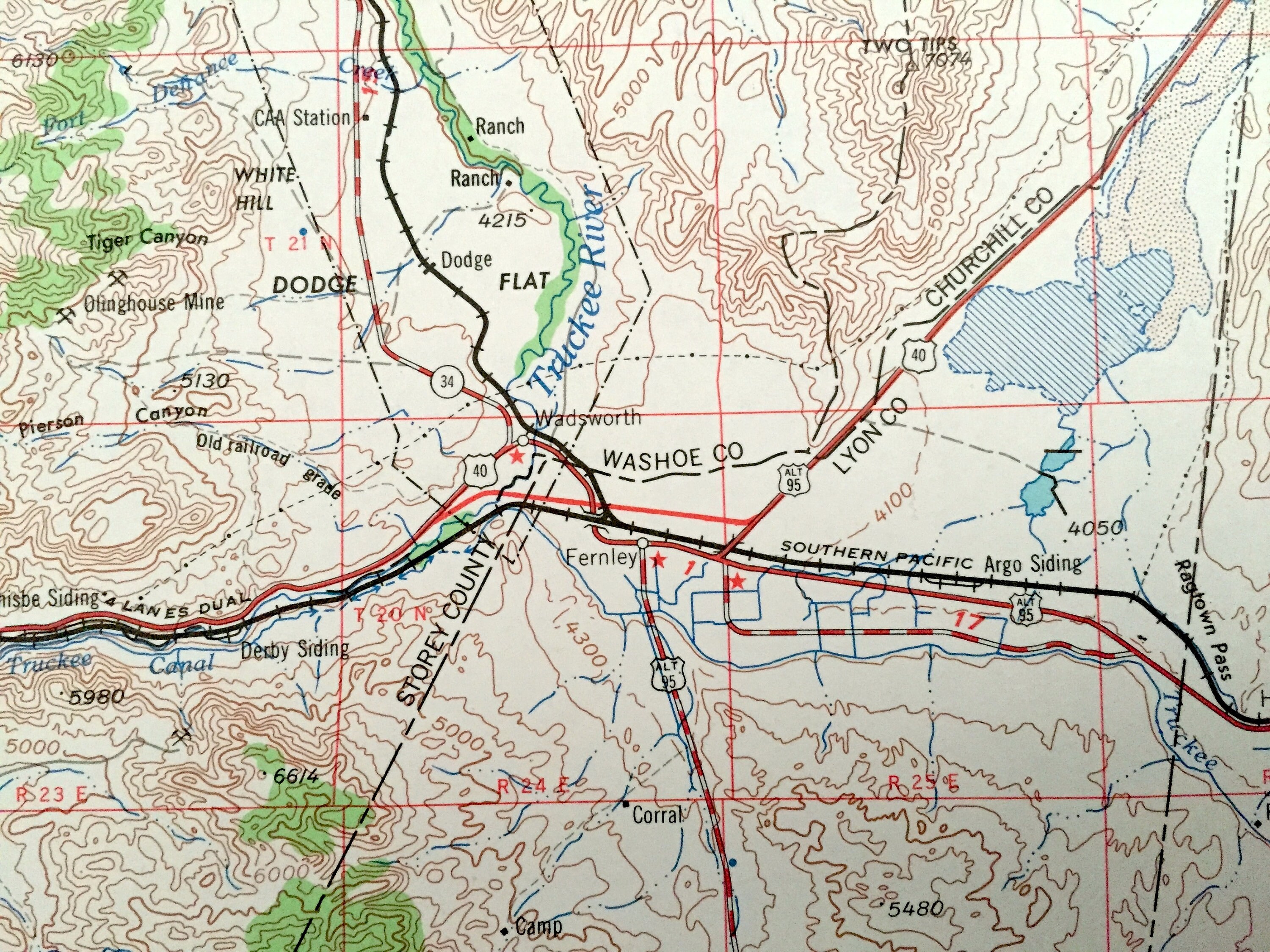 Antique Reno Nevada 1957 US Geological Survey Topographic Map | Etsy