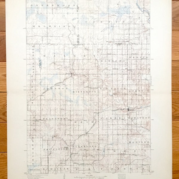 Topographic Map of Athens - Etsy