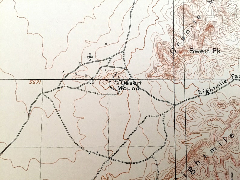 Antique Iron Springs Utah 1906 US Geological Survey | Etsy