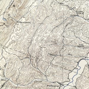 Antique Keyser, West Virginia 1922 US Geological Survey Topographic Map ...