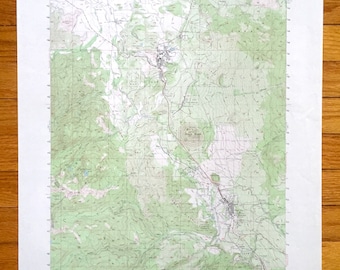 Topographic Map Mt Shasta - Etsy