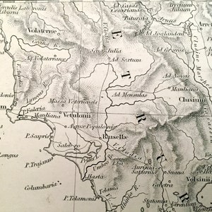 Antique 1830 Ancient Italy Map From SDUK Atlas – Rome, Roman Empire ...