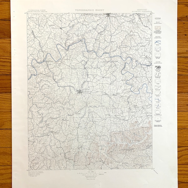 Topographic Map of Athens - Etsy