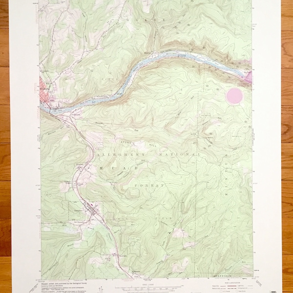 Antique Map of Mead - Etsy