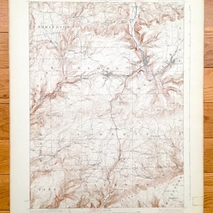 Antique Blossburg, Pennsylvania 1927 US Geological Survey Topographic ...