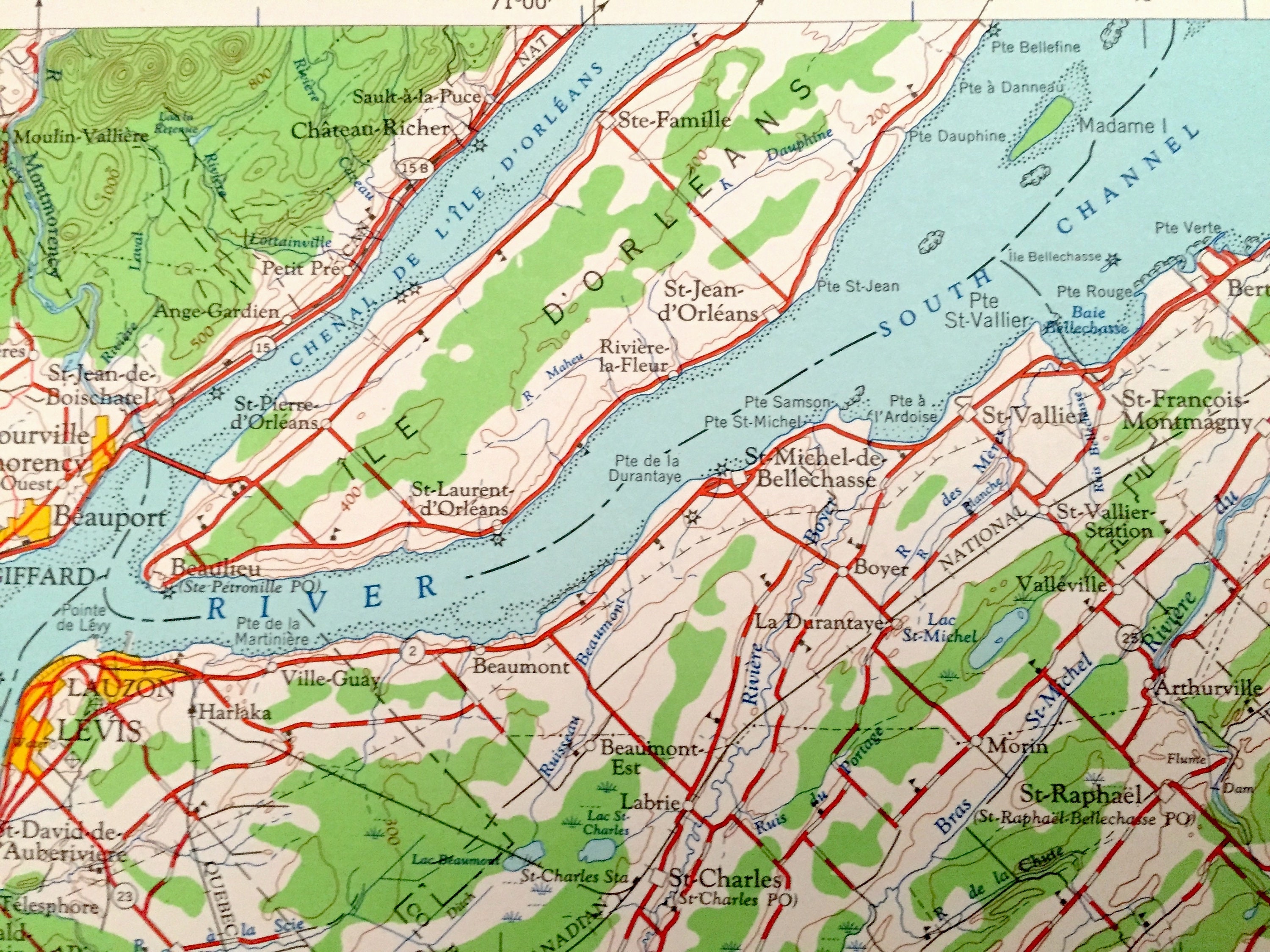 Antique Quebec, Canada 1962 US Geological Survey Topographic Map ...