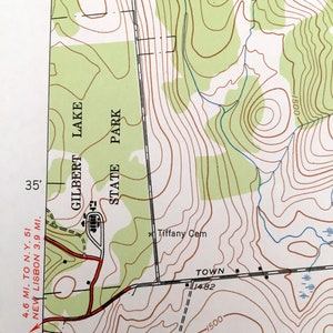 Antique Mt. Vision, New York 1943 US Geological Survey Topographic Map ...