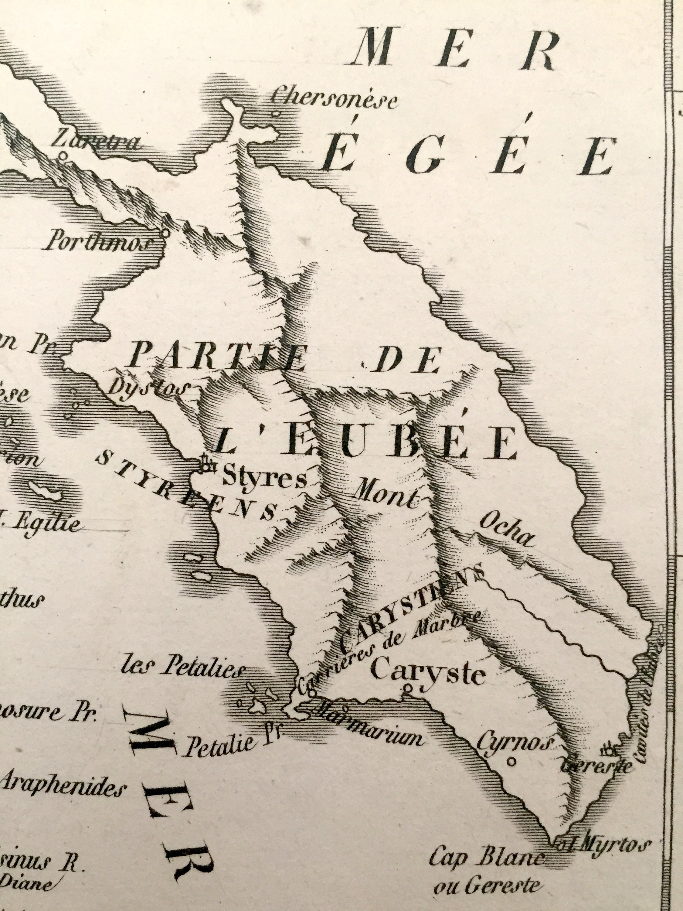 Antique 1821 Greece Map from Atlas from Barthélemy's | Etsy