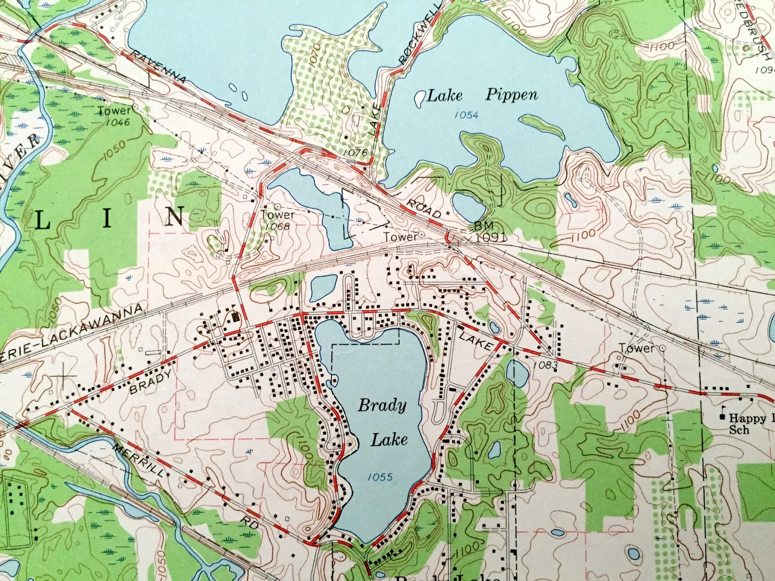 Antique Kent Ohio 1960 US Geological Survey Topographic Map - Etsy