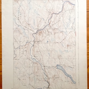 Antique Ashland, Maine 1934 US Geological Survey Topographic Map ...