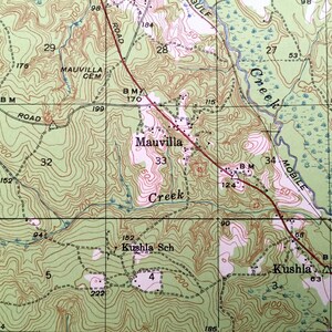 Antique Creola, Alabama 1941 US Geological Survey Topographic Map ...
