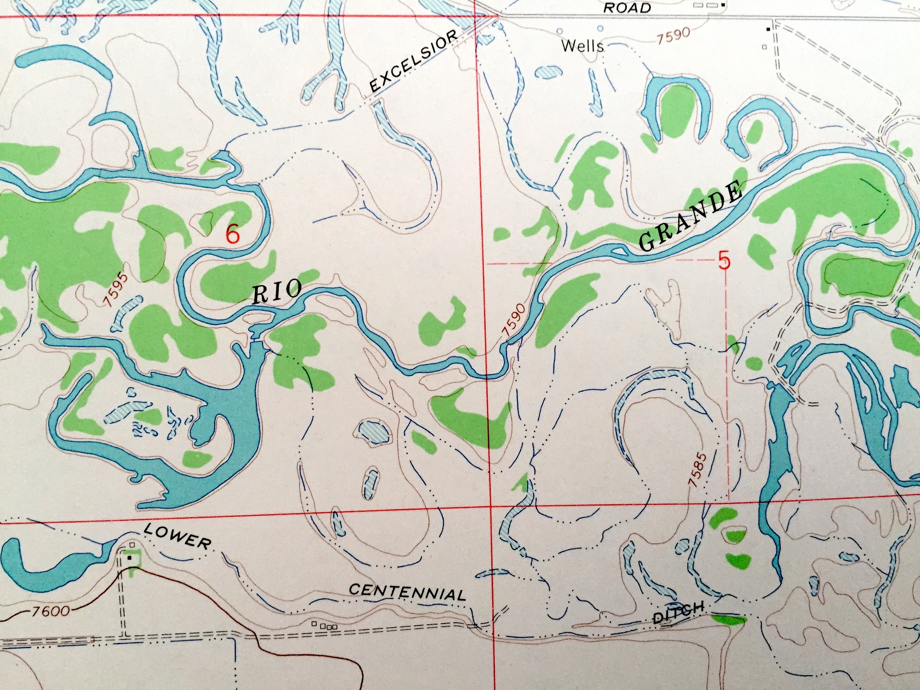 Antique Homelake, Colorado 1966 US Geological Survey Topographic Map ...