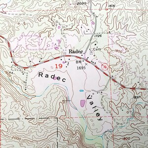 Antique Vail Lake, California 1953 US Geological Survey Topographic Map ...