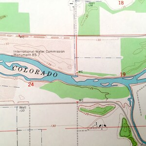 Antique Yuma, Arizona & CA 1965 US Geological Survey Topographic Map ...