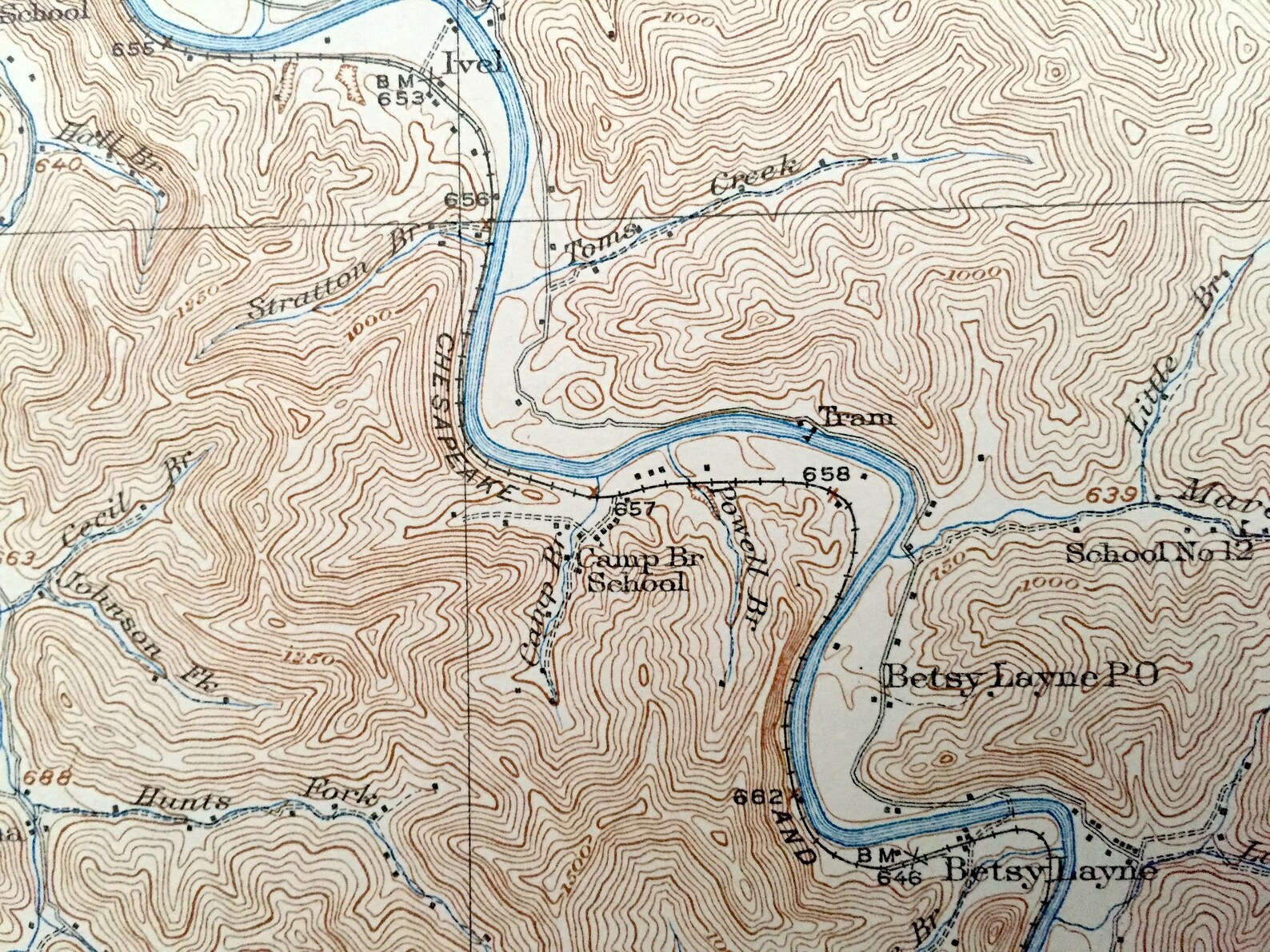 Antique Harold Kentucky 1916 US Geological Survey Topographic - Etsy