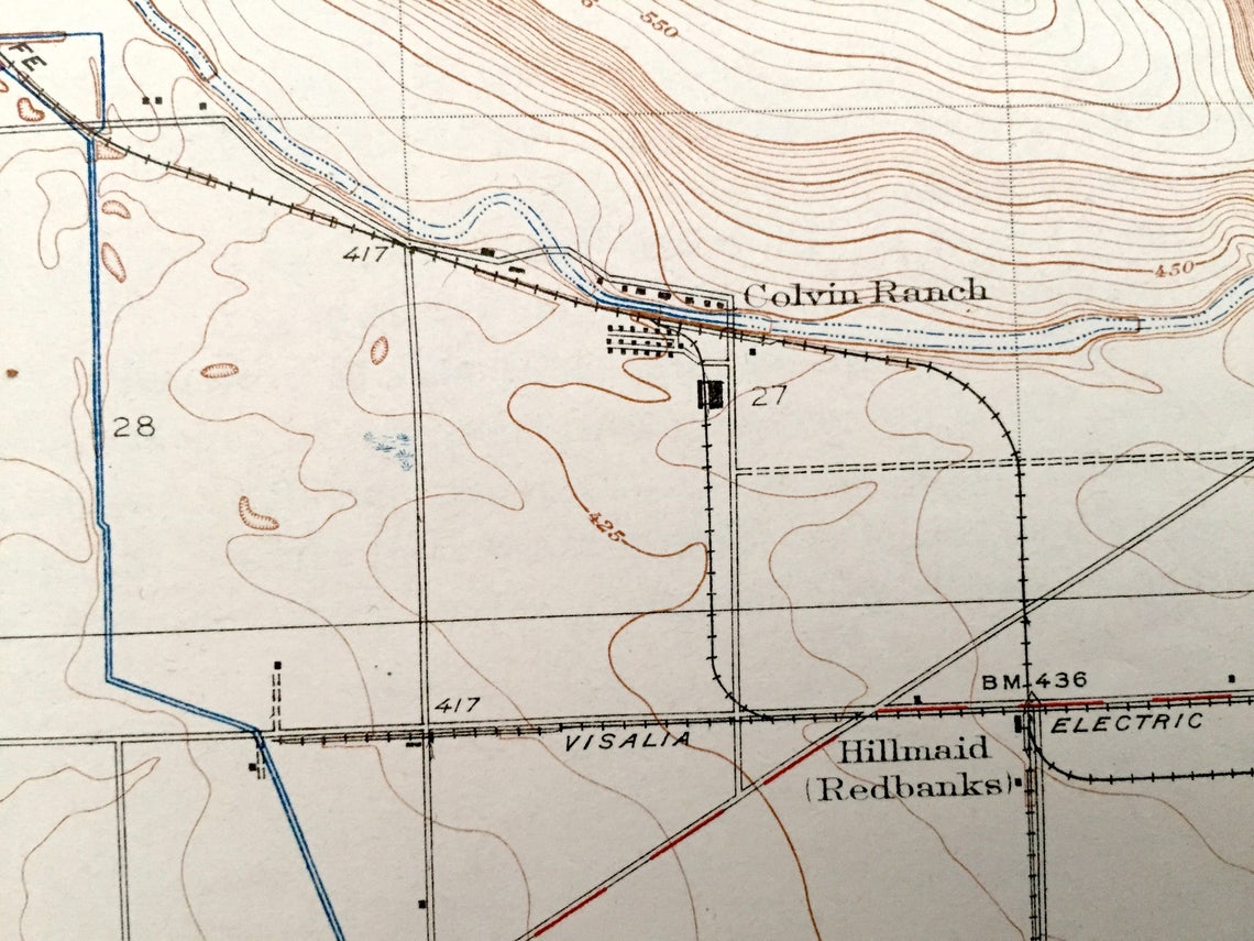 Antique Ivanhoe California 1926 US Geological Survey | Etsy