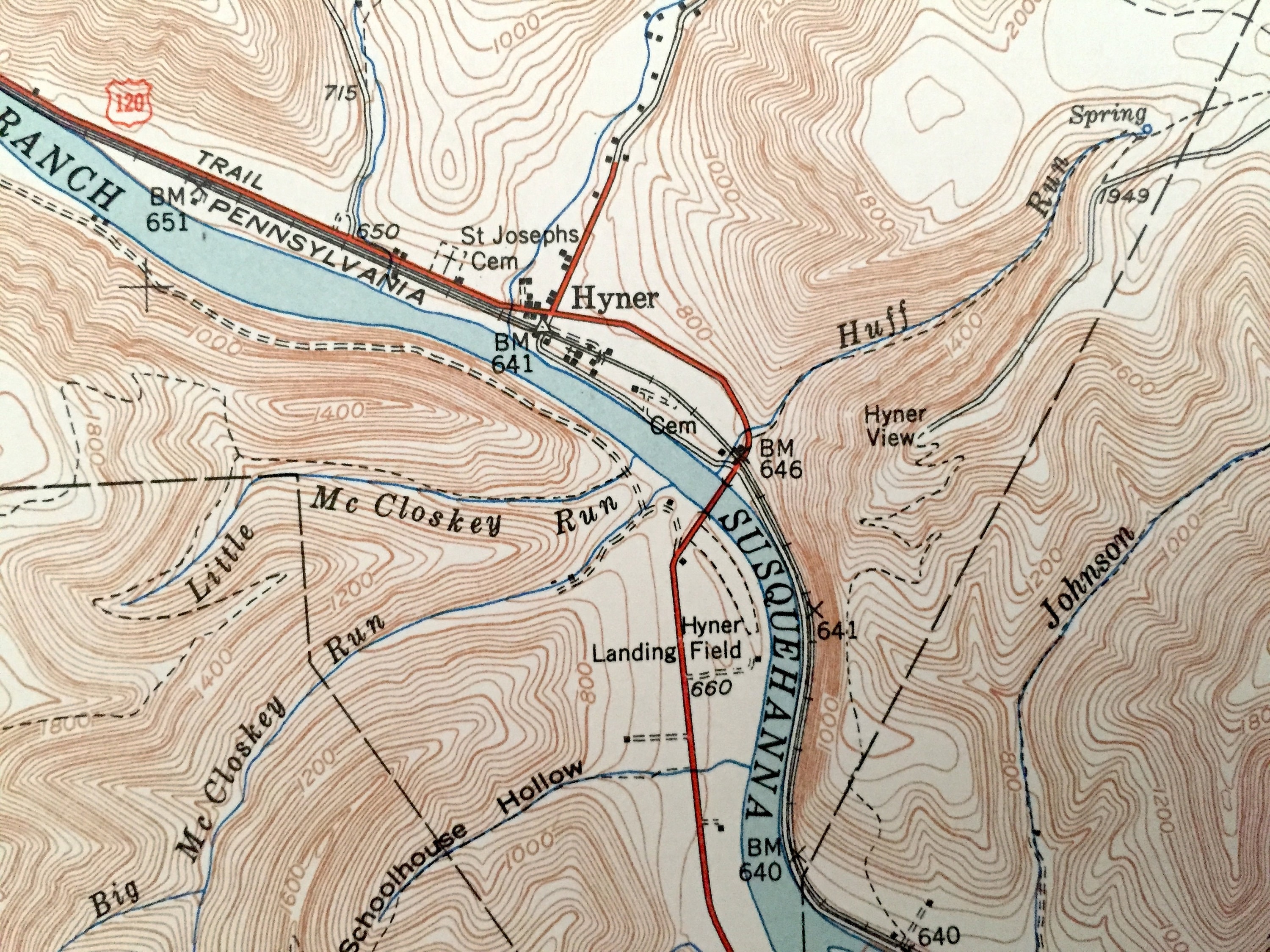 Antique Renovo East Pennsylvania 1946 US Geological Survey | Etsy