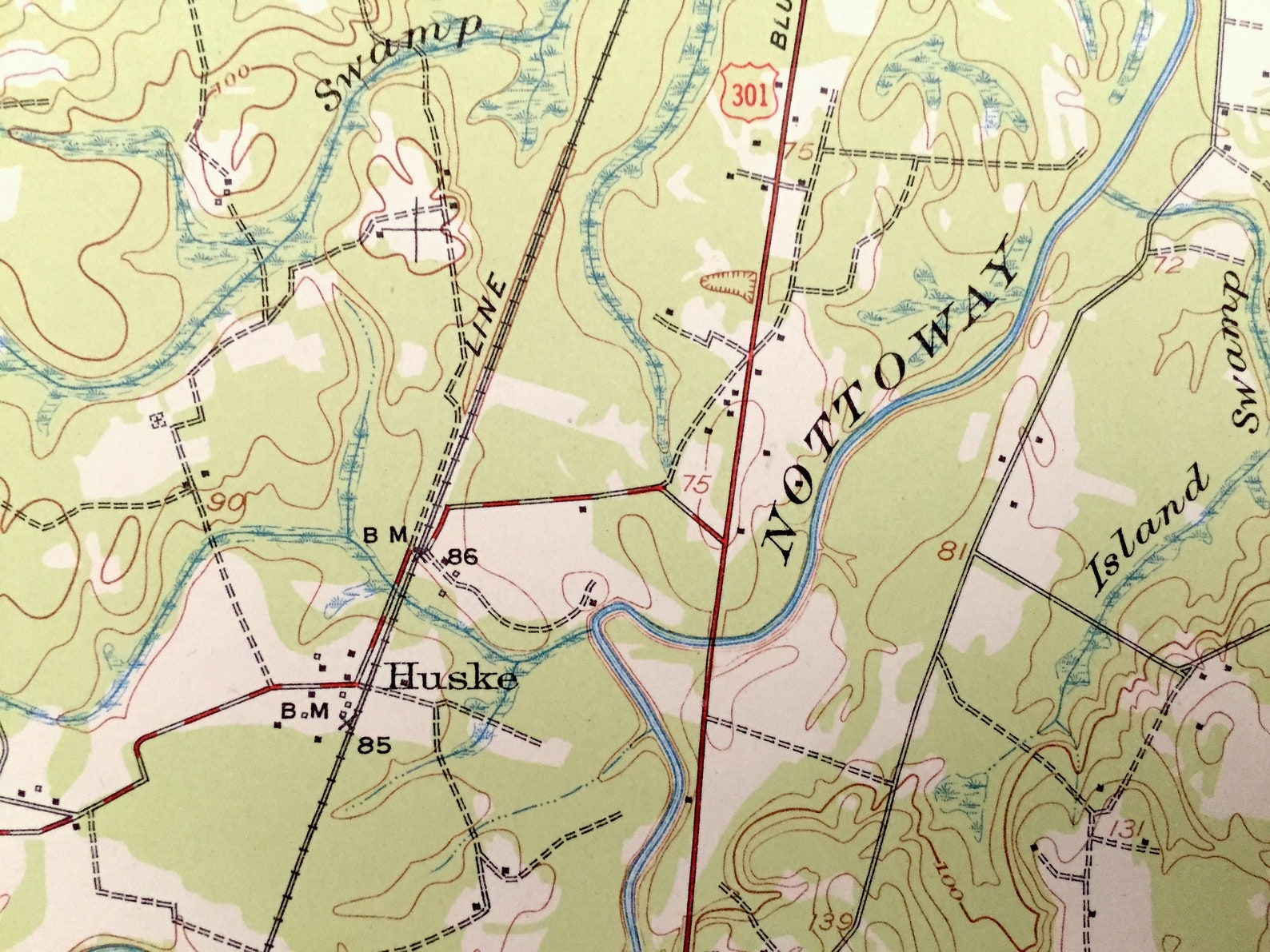 Antique Jarratt Virginia 1951 US Geological Survey | Etsy