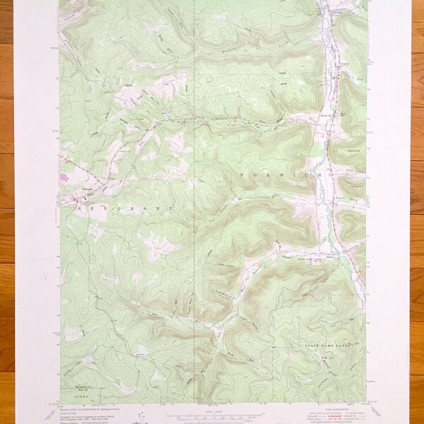 Map of Elk County Pa - Etsy