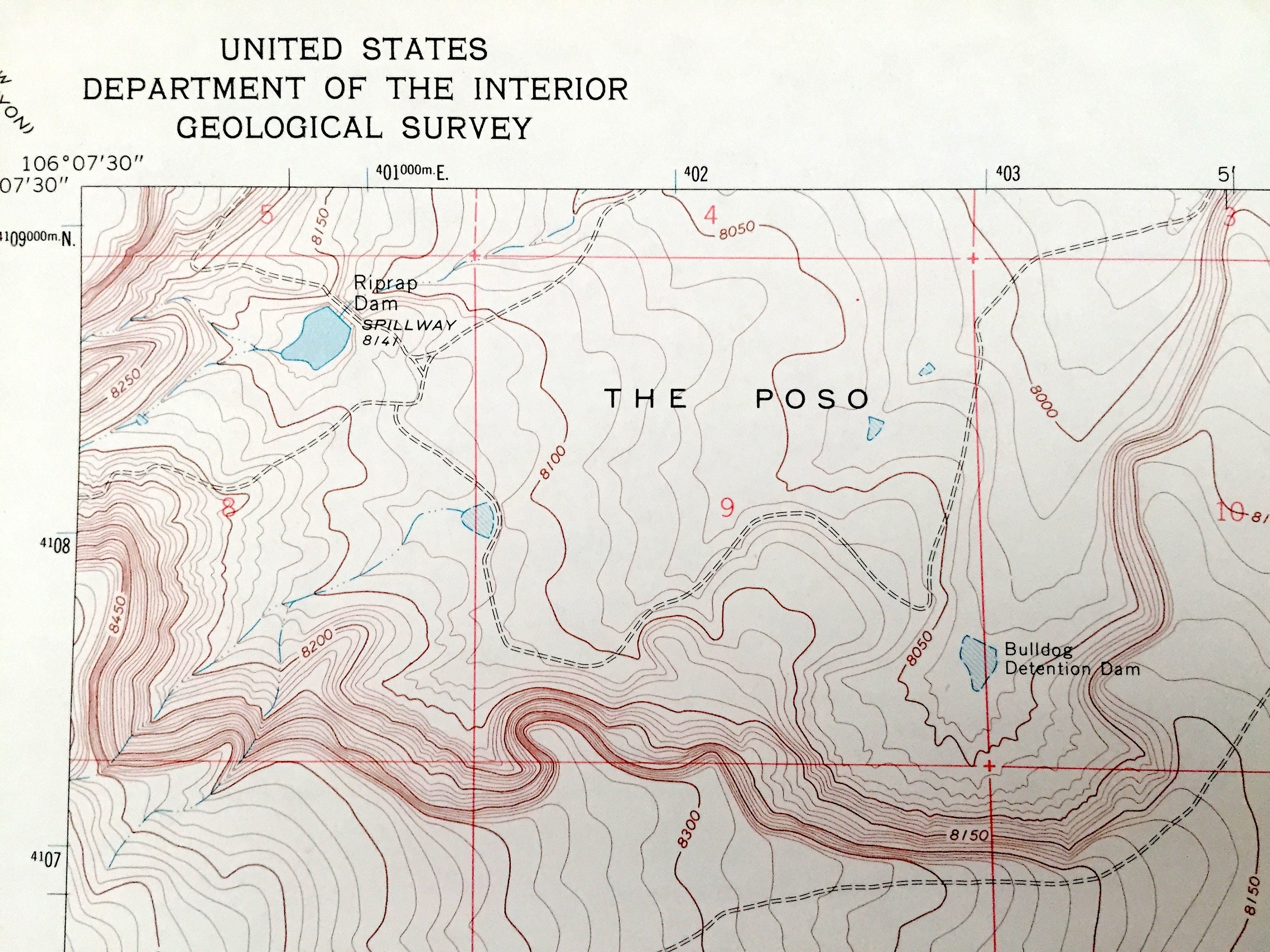 Antique Antonito Colorado 1967 US Geological Survey | Etsy