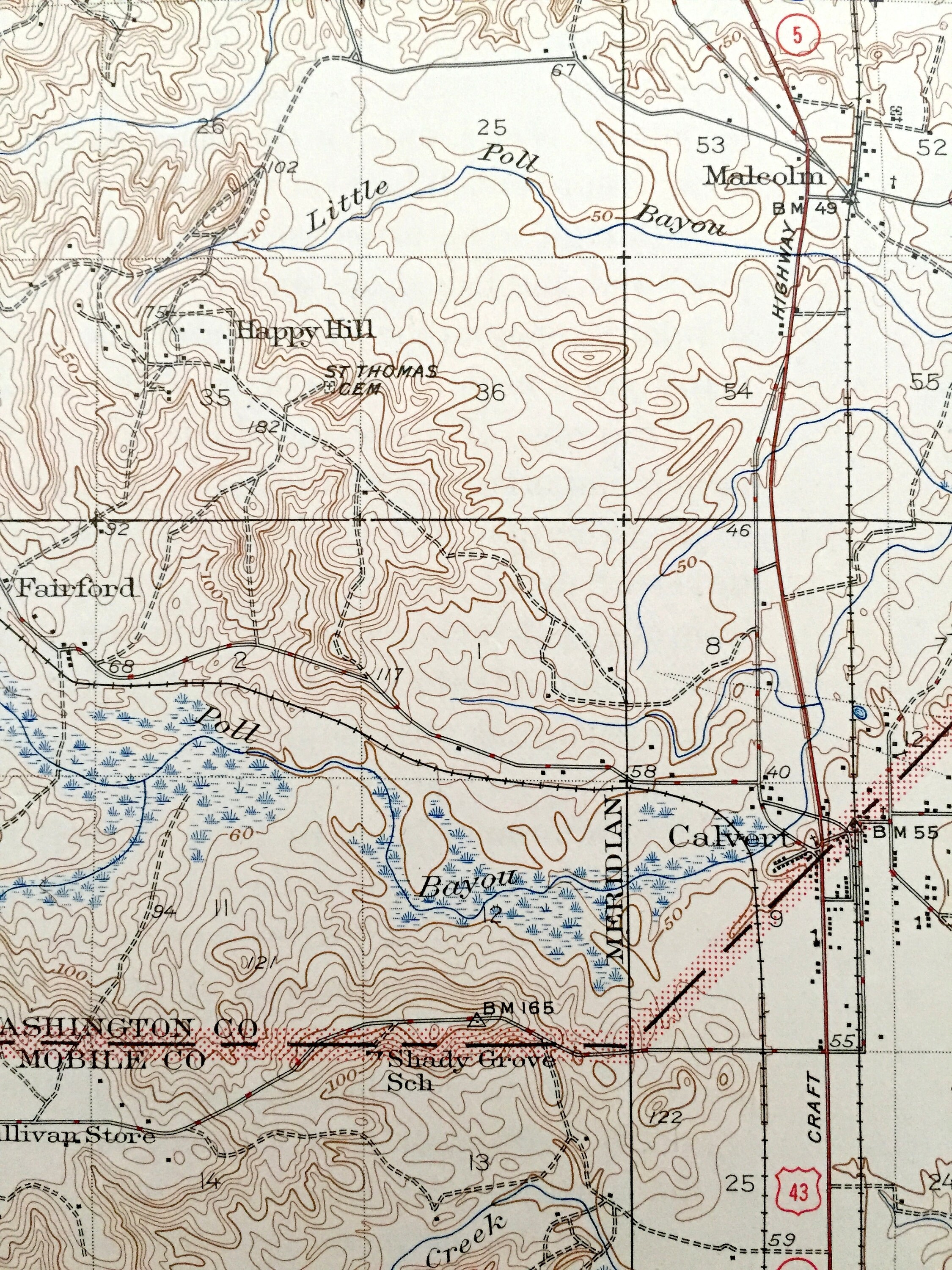 Antique Citronelle Alabama 1946 US Geological Survey | Etsy