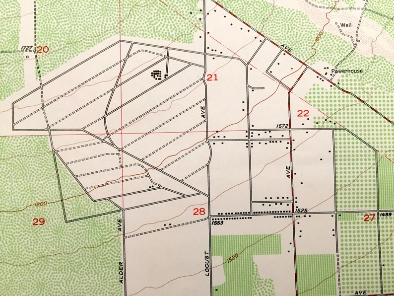 Antique Devore California 1954 US Geological Survey | Etsy