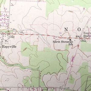 Antique Hartstown, Pennsylvania 1959 US Geological Survey Topographic ...