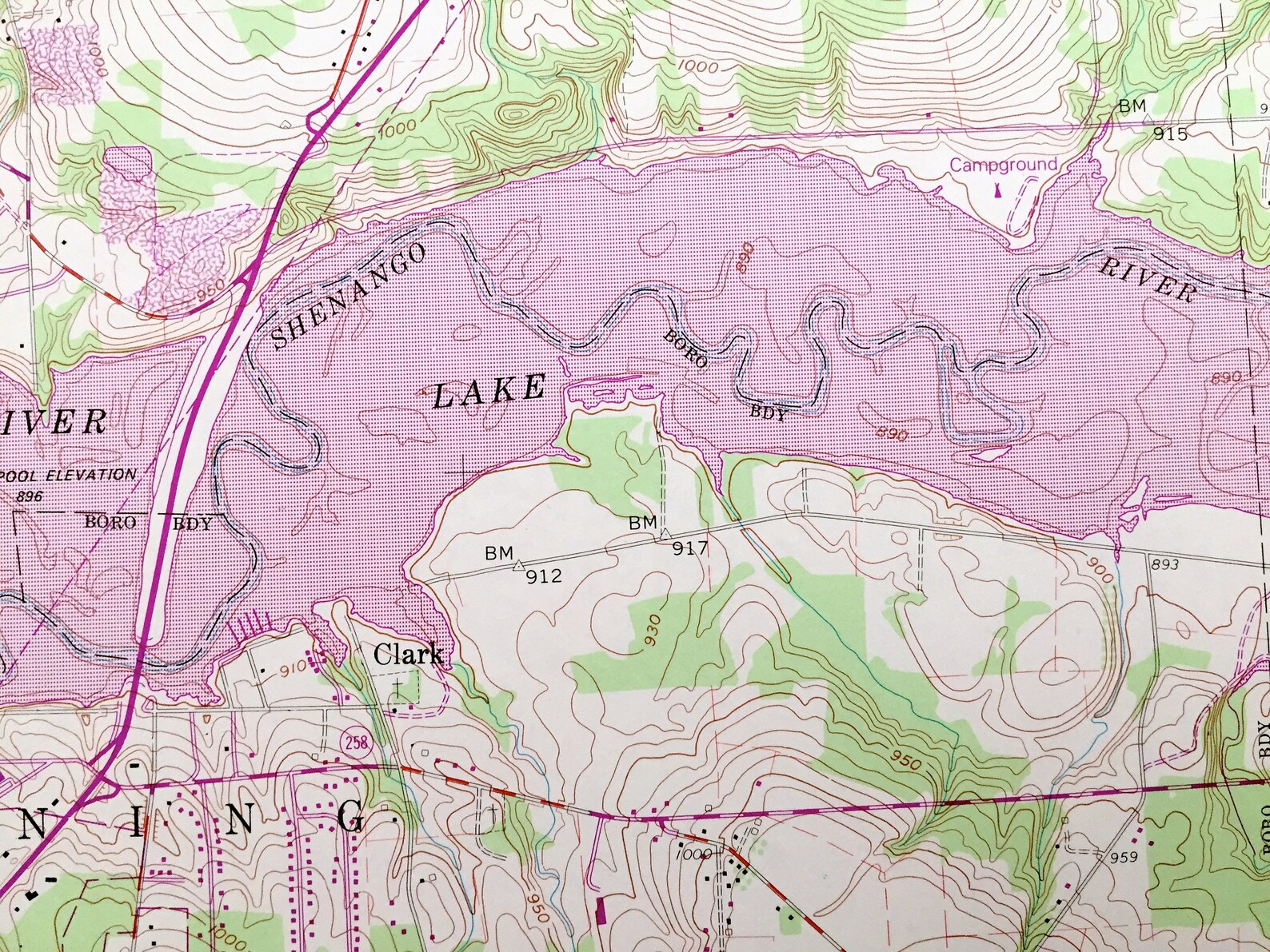 Antique Sharpsville, Pennsylvania 1958 US Geological Survey Topographic ...