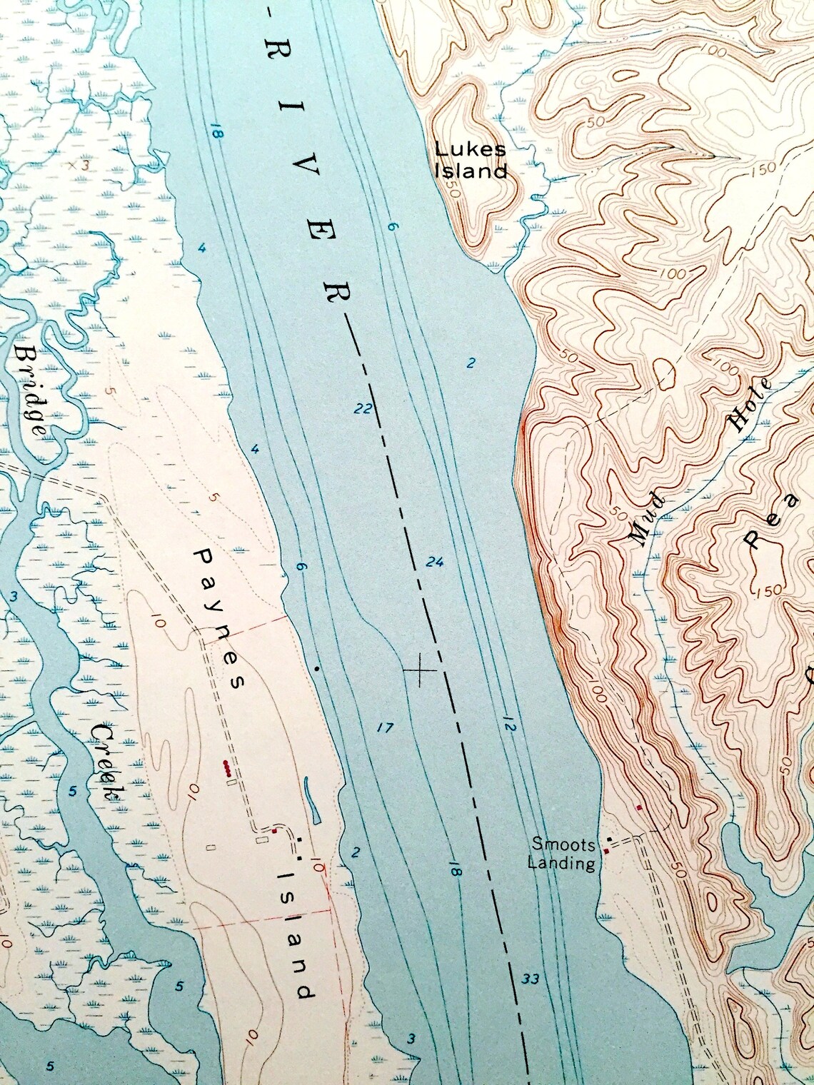 Antique Champlain, Virginia 1968 US Geological Survey Topographic Map ...