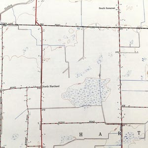 Antique Barker, New York 1949 US Geological Survey Topographic Map ...