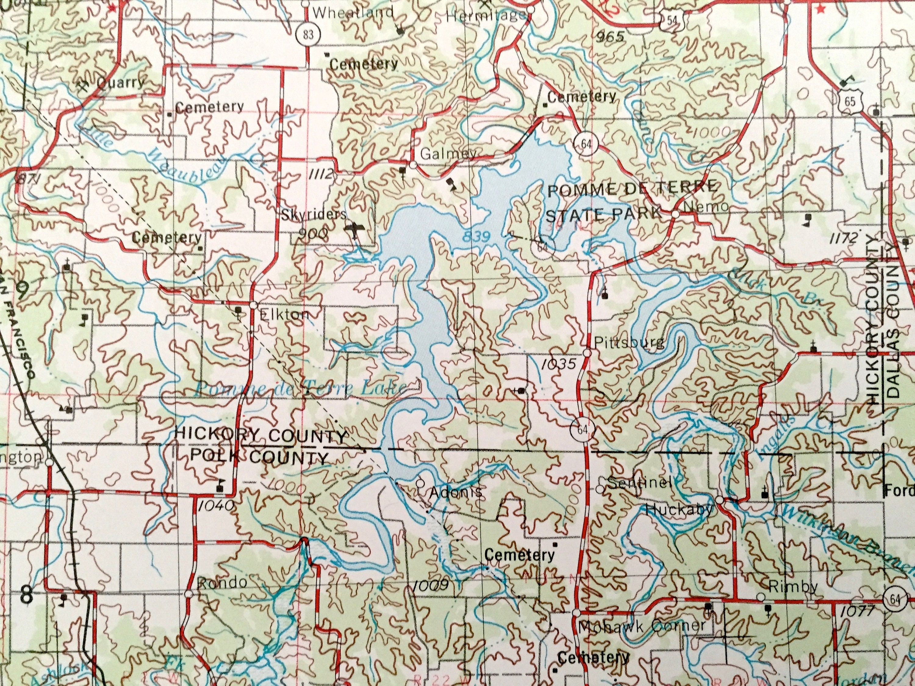 Antique Springfield Missouri 1954 US Geological Survey | Etsy
