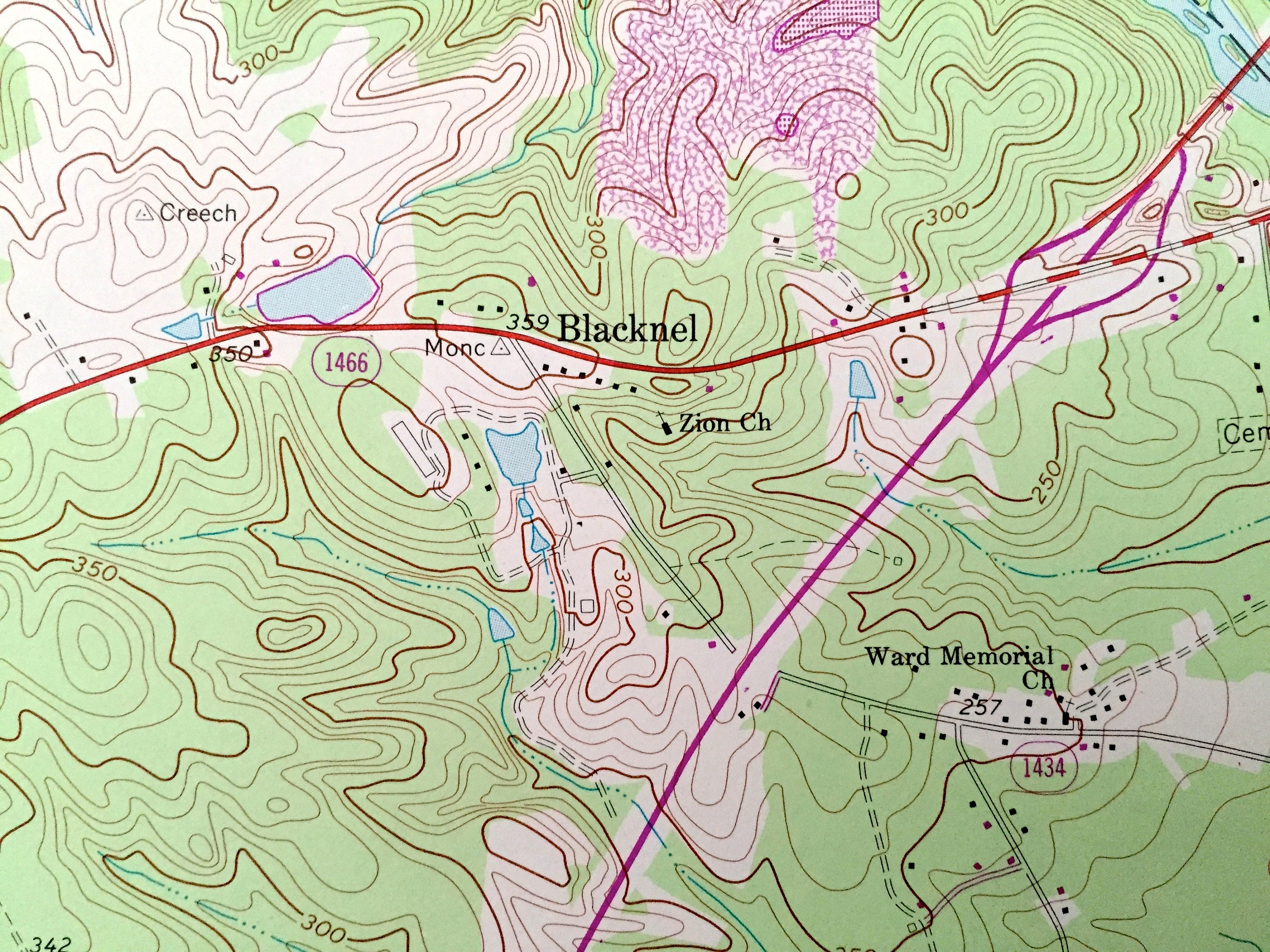 Antique Moncure North Carolina 1970 US Geological Survey | Etsy