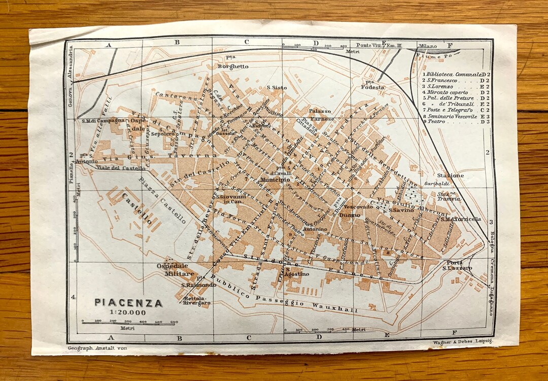 Albesani Piacenza Map