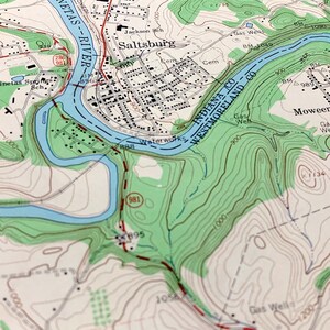 Antique Saltsburg, Pennsylvania 1964 US Geological Survey Topographic ...