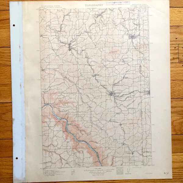 Old Pullman Map - Etsy