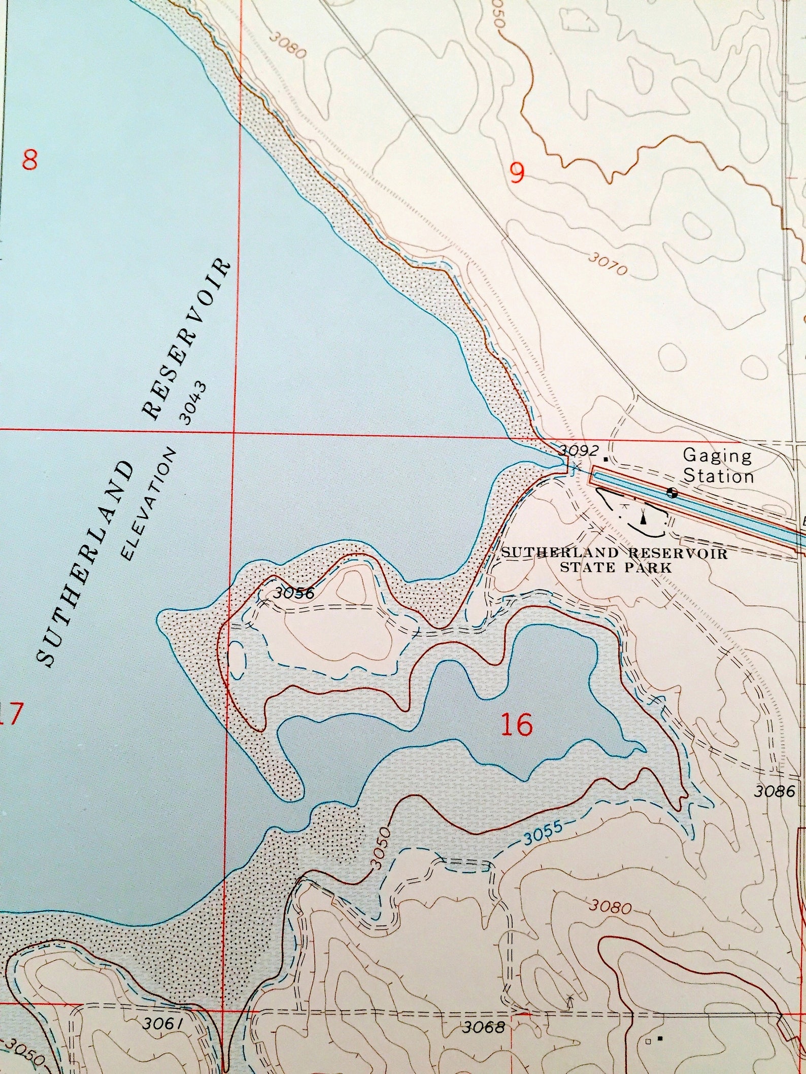 Antique Sutherland Reservoir East Nebraska 1971 US Geological | Etsy