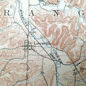 Antique Scio, Ohio 1904 US Geological Survey Topographic Map – Carroll ...