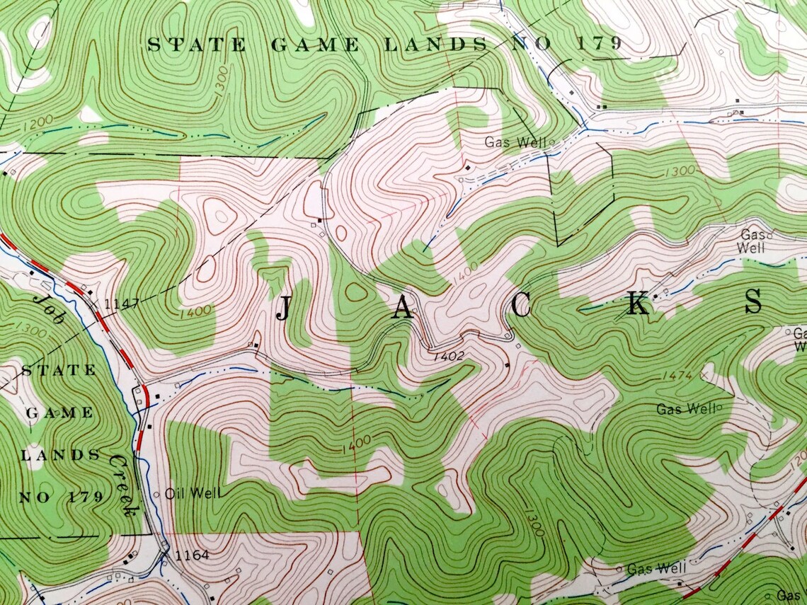 Antique Holbrook Pennsylvania 1964 US Geological Survey - Etsy