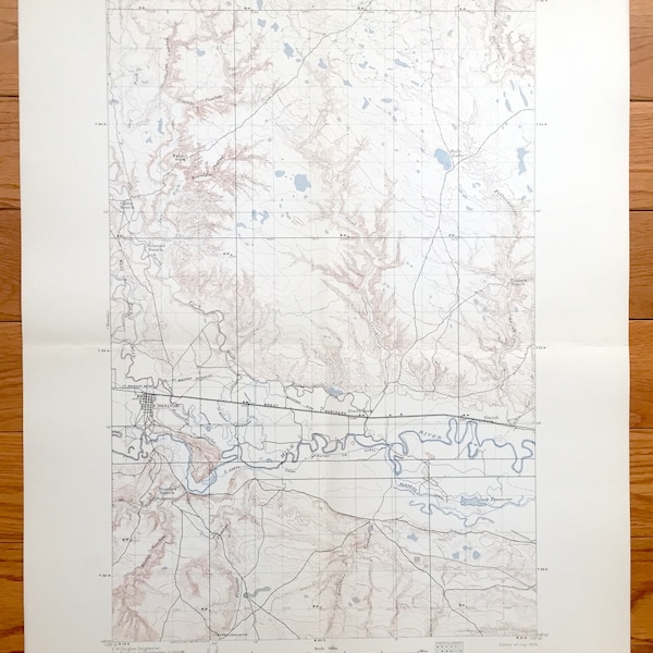 Chinook Montana Map - Etsy