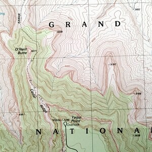 Antique Phantom Ranch, Arizona 1988 US Geological Survey Topographic ...